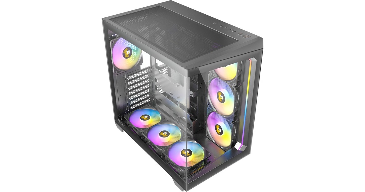 Antec C5 ARGB midi tower behuizing Zwart | 2x USB-A | 1x USB-C ...