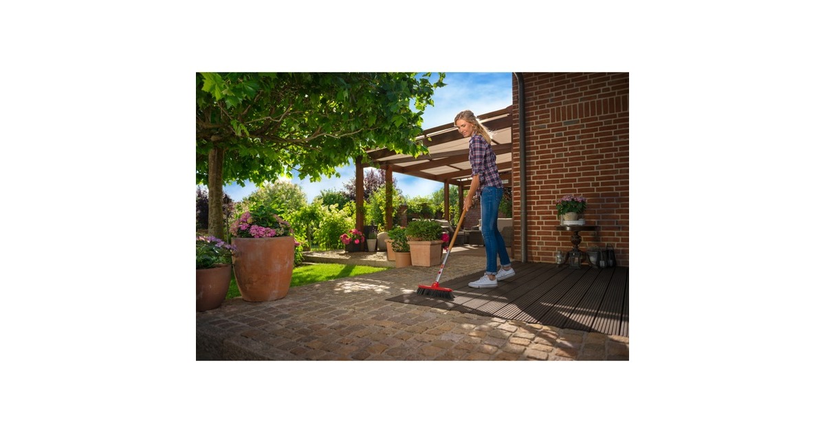 WOLF-Garten multi-star HB 350 M bezem Rood/zwart