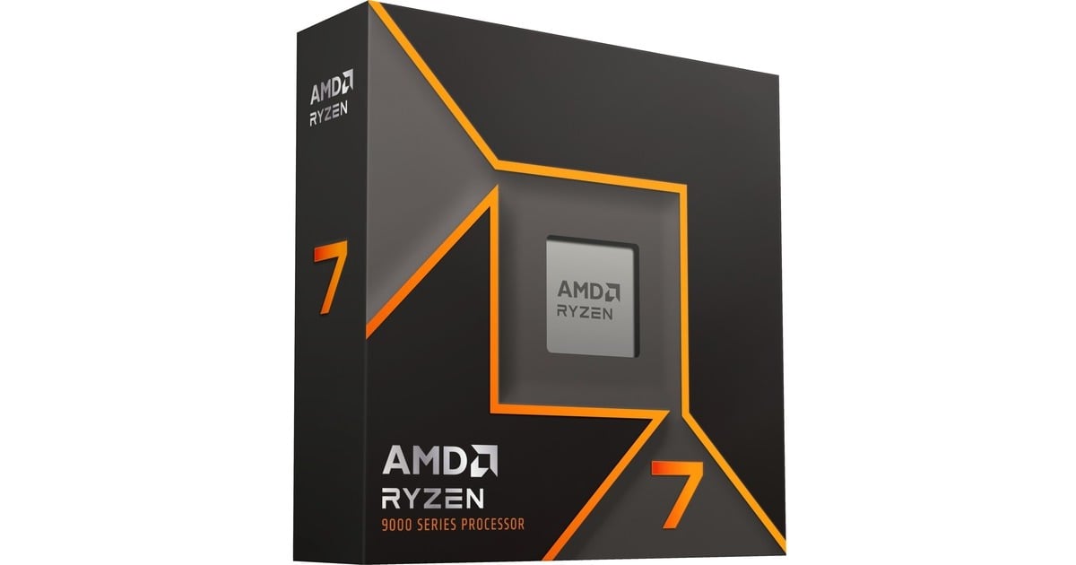 AMD Ryzen 7 9700X, 3,8 GHz (5,5 GHz Turbo Boost) socket AM5 processor ...