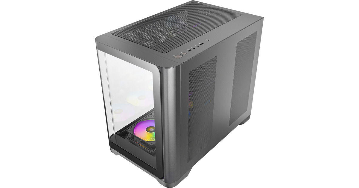Antec C5 Curve ARGB midi tower behuizing Zwart | 2x USB-A | 1x USB-C ...