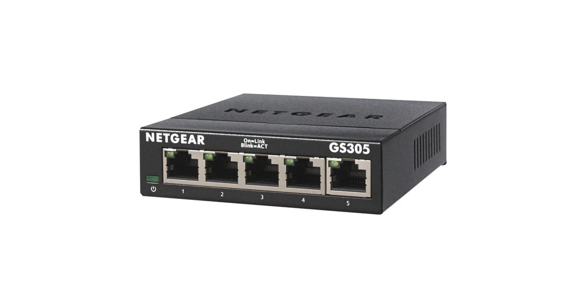 NETGEAR GS305-300PES, 3 pack switch Zwart