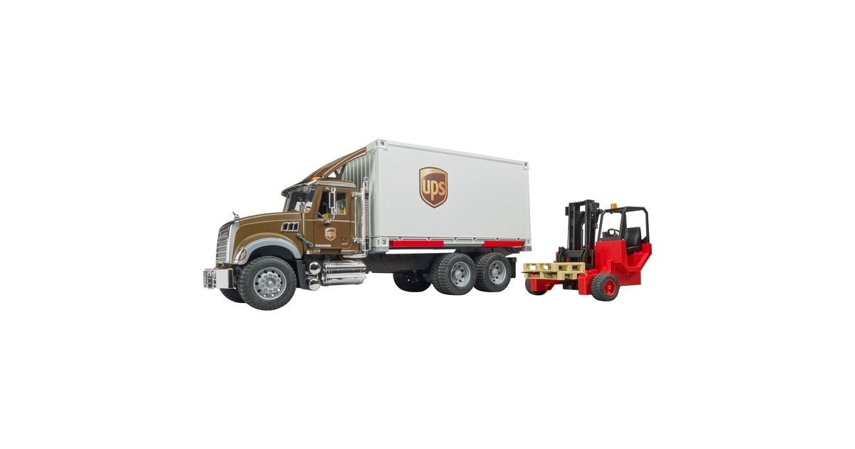 bruder Mack Granite UPS vrachtwagen Modelvoertuig 02828