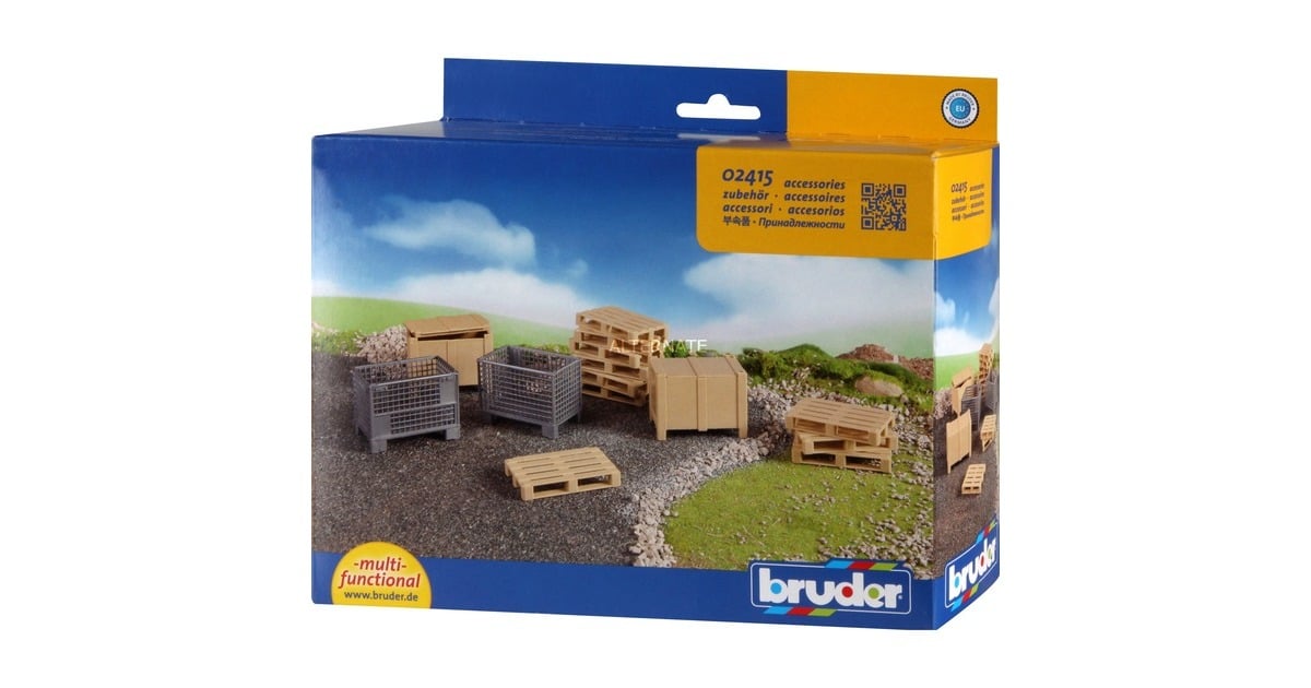 Toy Skid Steer Bruder Bruder Figure Set UPS Logistics Garbage Truck Toy