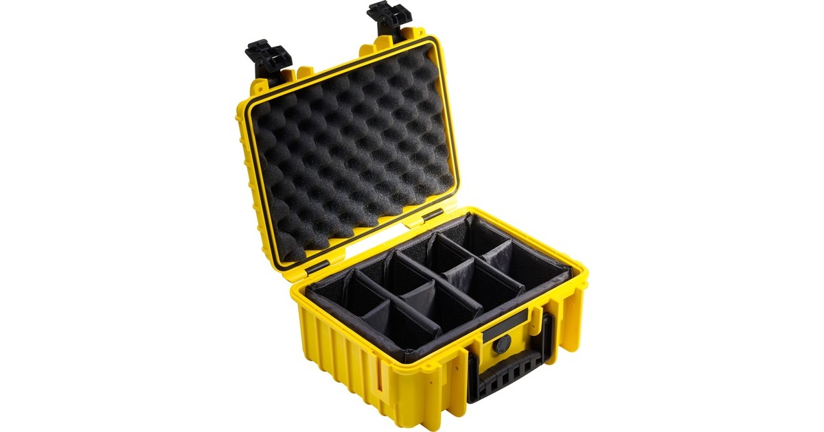 B&W outdoor.case type 3000 RPD koffer Geel