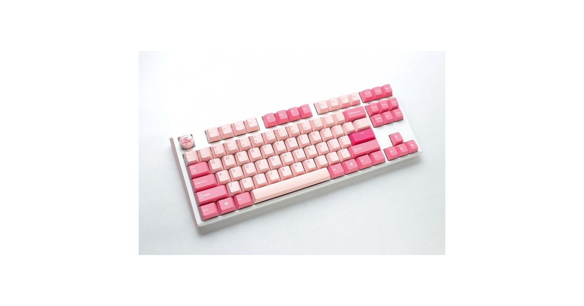 Ducky One 3 Gossamer Pink TKL, toetsenbord Wit/roze, US lay-out, Cherry ...