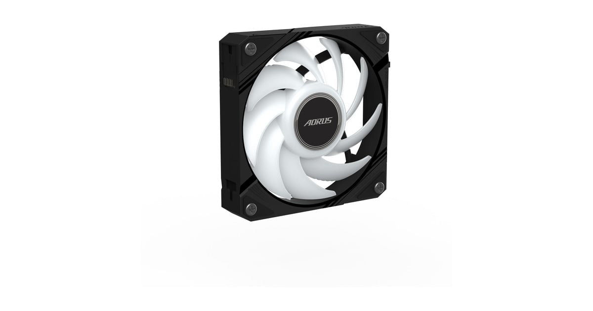 GIGABYTE AORUS EZ CHAIN FAN 120 RGB case fan Zwart, 120 x 120 x 25 mm