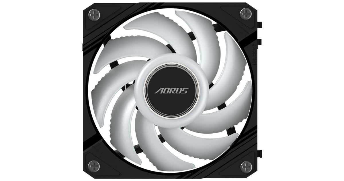 GIGABYTE AORUS EZ CHAIN FAN 120 RGB case fan Zwart, 120 x 120 x 25 mm