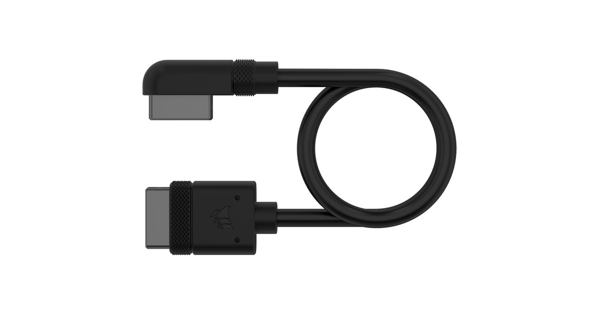 Corsair iCUE LINK Cable 90° kabel Zwart, 0,2 meter, 2 stuks