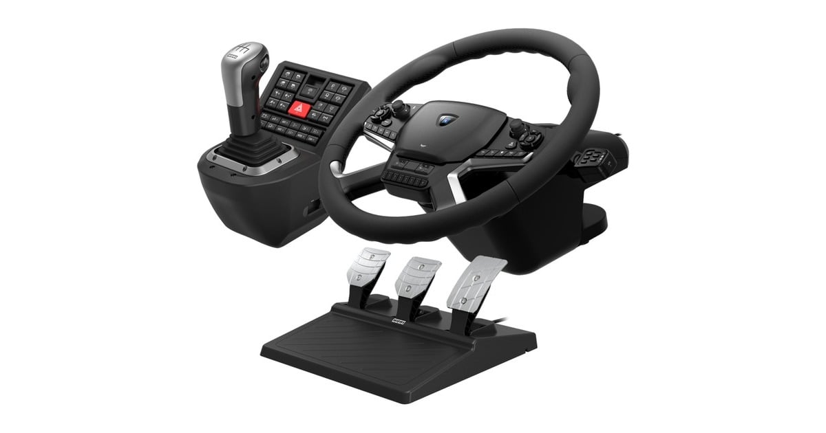 HORI Force Feedback Truck Control System simulatorset Zwart/zilver