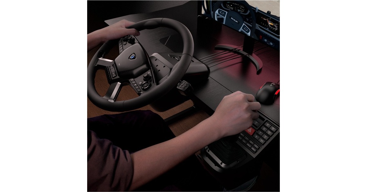 HORI Force Feedback Truck Control System simulatorset Zwart/zilver