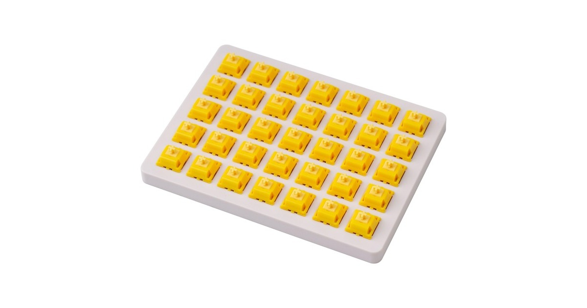 Keychron Gateron Cap V2 Golden-Yellow Switch-Set keyboard switches Geel ...