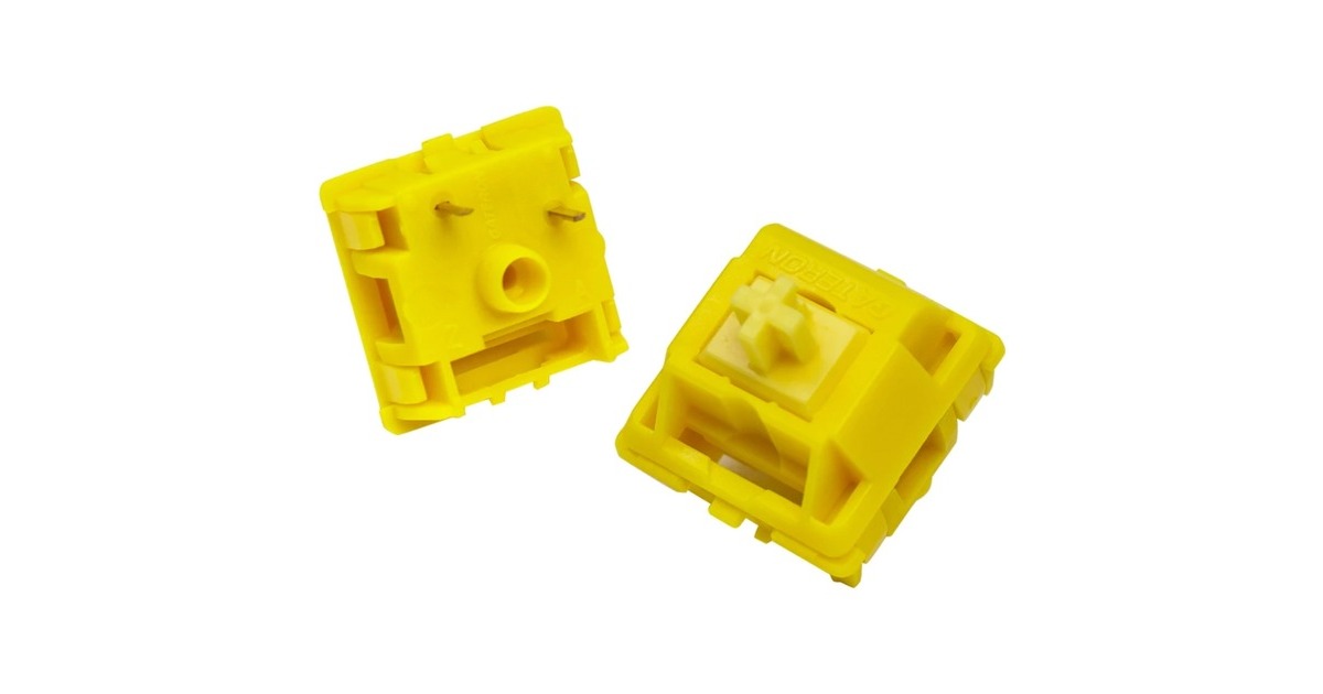 Keychron Gateron Cap V2 Golden-Yellow Switch-Set keyboard switches Geel ...