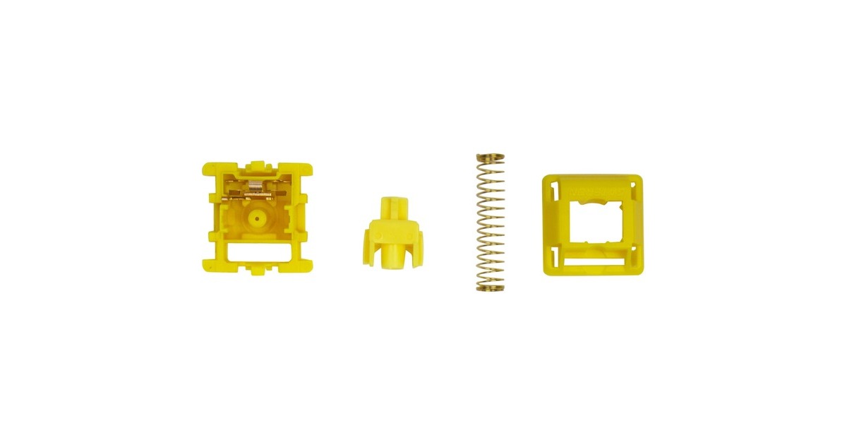 Keychron Gateron Cap V2 Golden-Yellow Switch-Set keyboard switches Geel ...