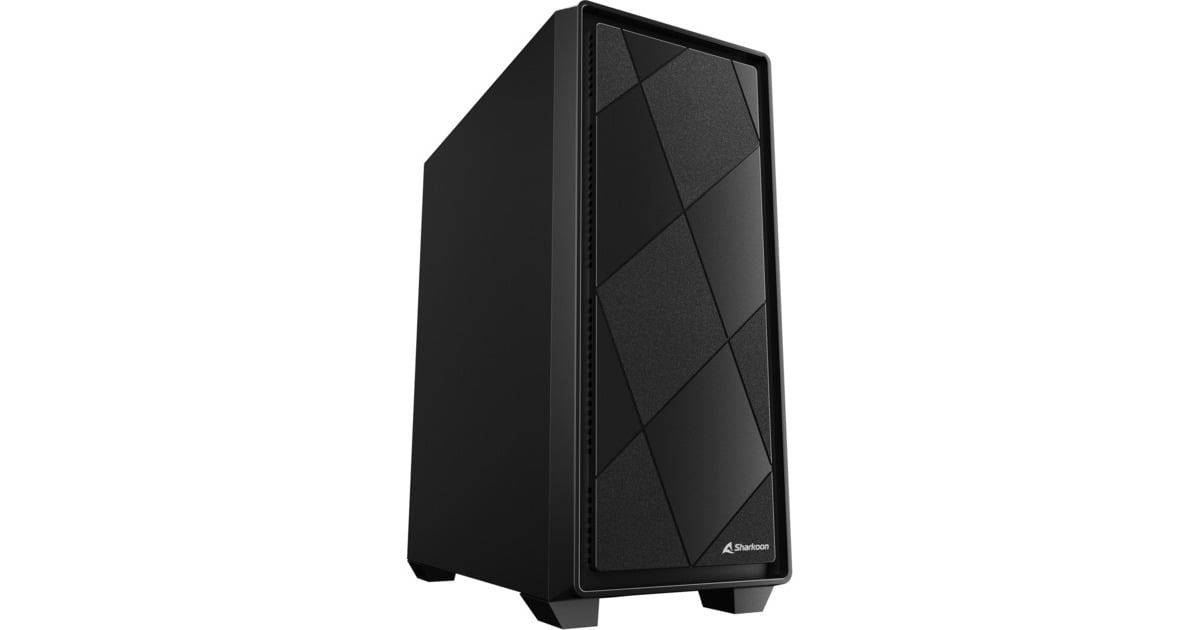 Sharkoon VS8 Black midi tower behuizing Zwart | 3x USB-A