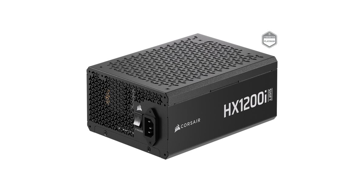 Corsair HX1200i SHIFT modulaire 1200 watt voeding Zwart, 1x 12V-2x6, 2x ...
