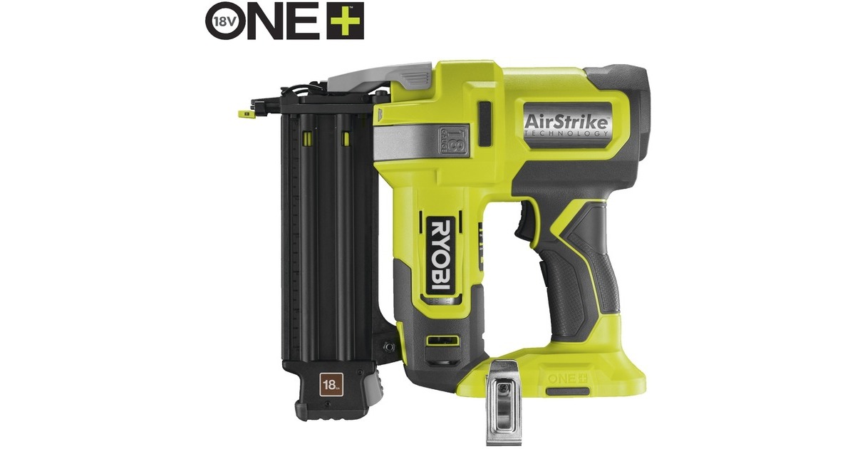 Ryobi ONE+ 18V Accu 18G Tacker R18GN18-0 spijkerpistool Groen/zwart ...