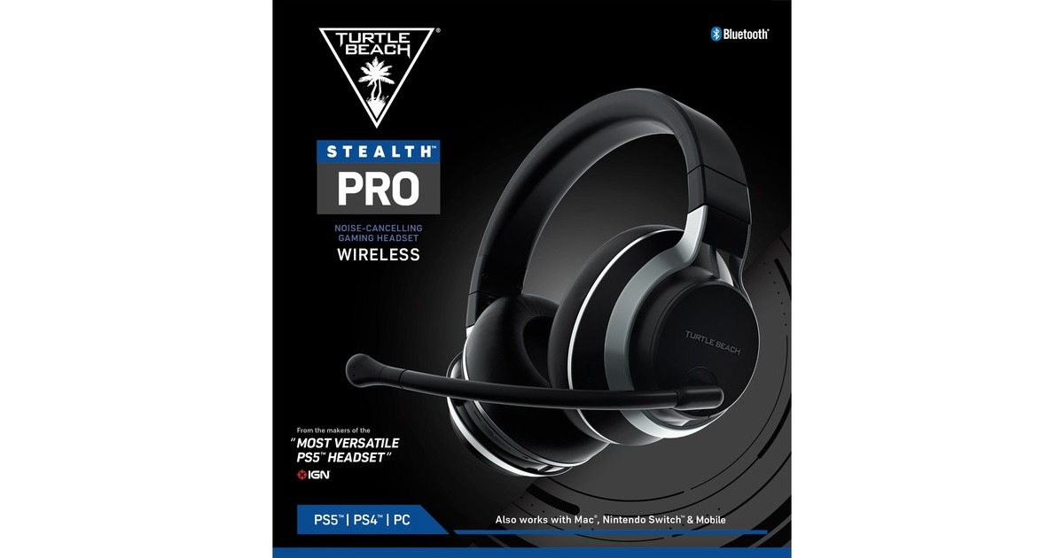 Turtle Beach Stealth Pro over-ear gaming headset Zwart, PlayStation 5 ...