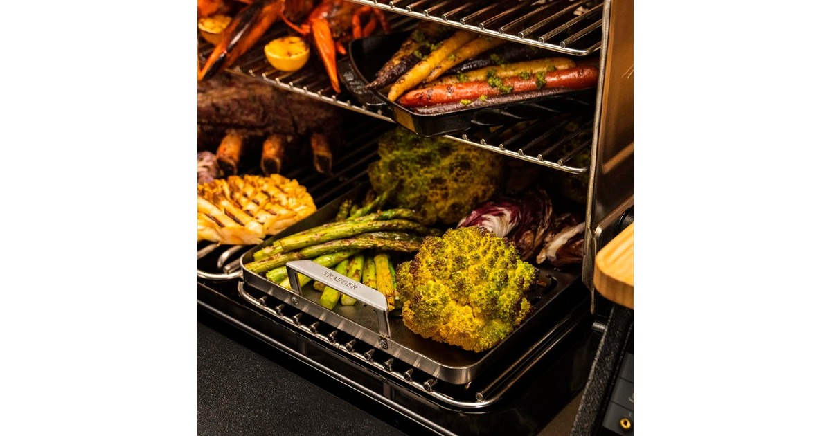 Traeger ModiFIRE vis & groenten roestvrijstalen grillschaal grillkorf ...