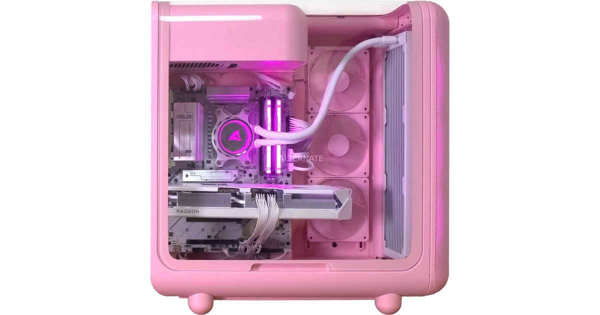 ALTERNATE Thunderstorm Pro Ryzen 7 9070XT Pink Limited Edition gaming ...