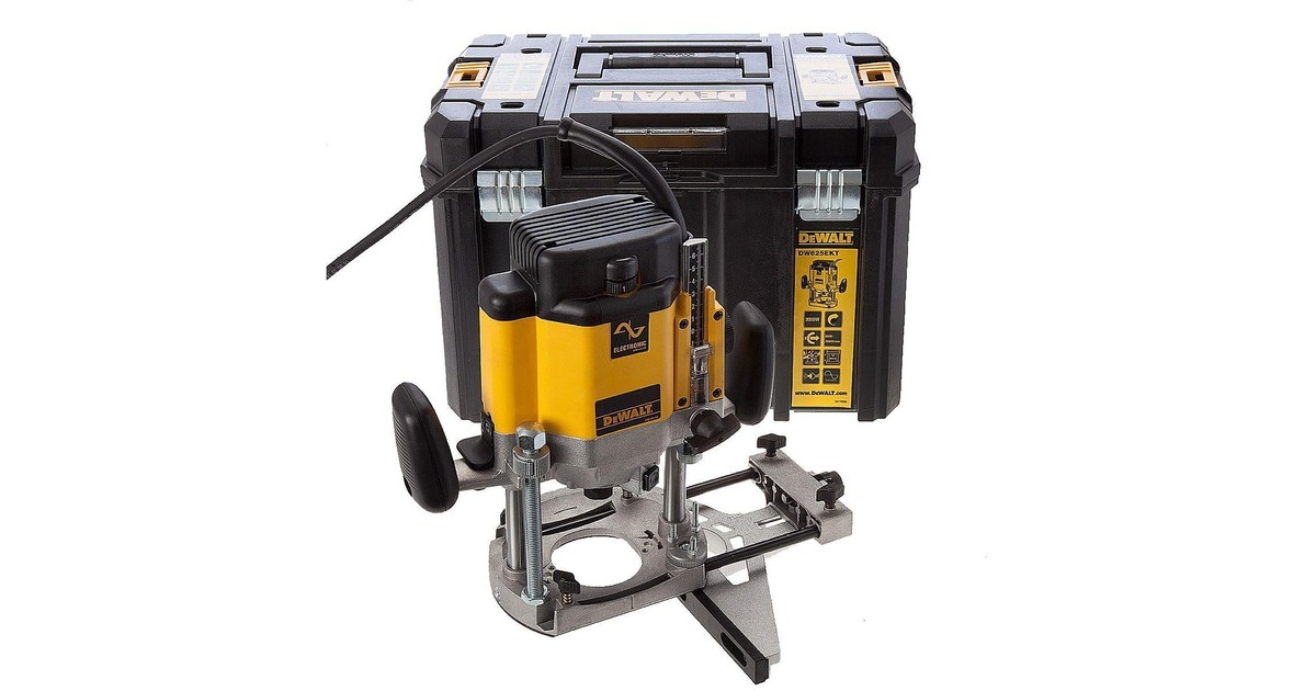DeWalt DW625EKT-QS 2000W elektronische invalfrees bovenfrees Geel/zwart ...