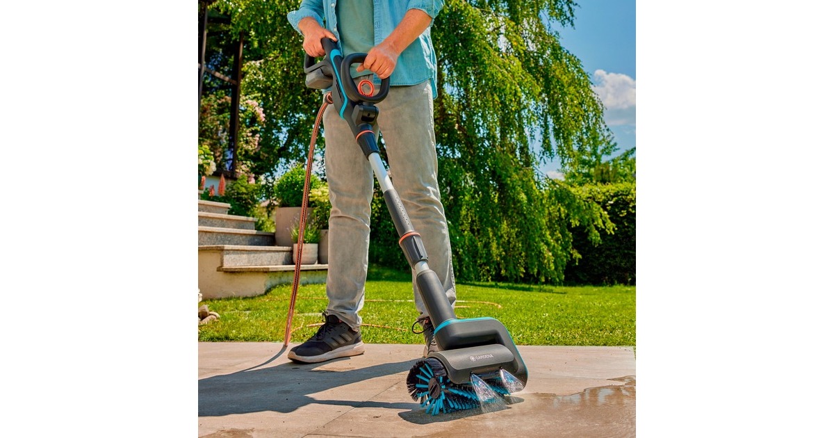 GARDENA AquaBrush Medium rolborstel, voor accu-multireinigers ...