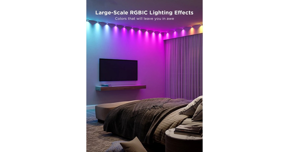 Govee RGBIC String Downlights ledstrip Wit, 3 meter