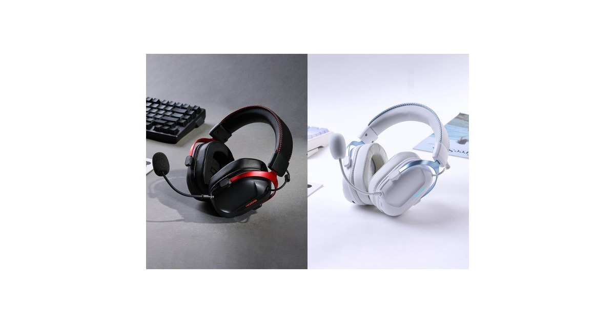 MCHOSE S9 Pro Wireless over-ear gaming headset Wit/blauw, PC / laptop ...