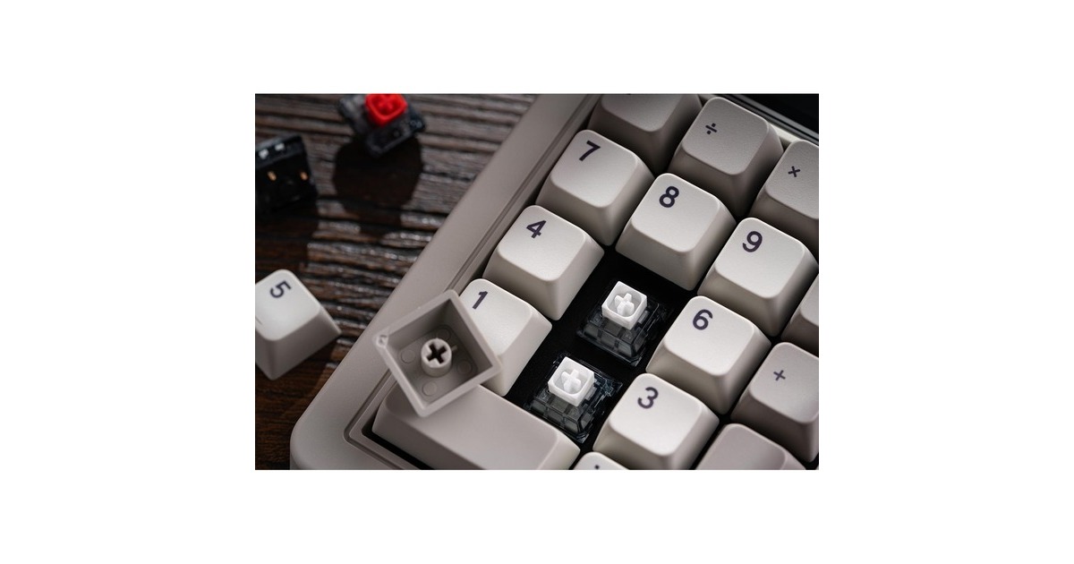 8BitDo IBM Bundel, gaming toetsenbord Grijs/donkerrood, US lay-out ...