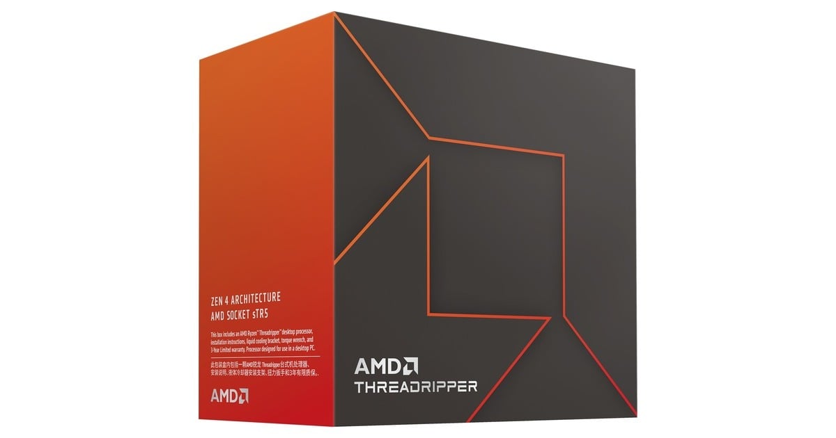 AMD Ryzen Threadripper 7980X, 3,2 GHz (5,1 GHz Turbo Boost) socket sTR5 ...
