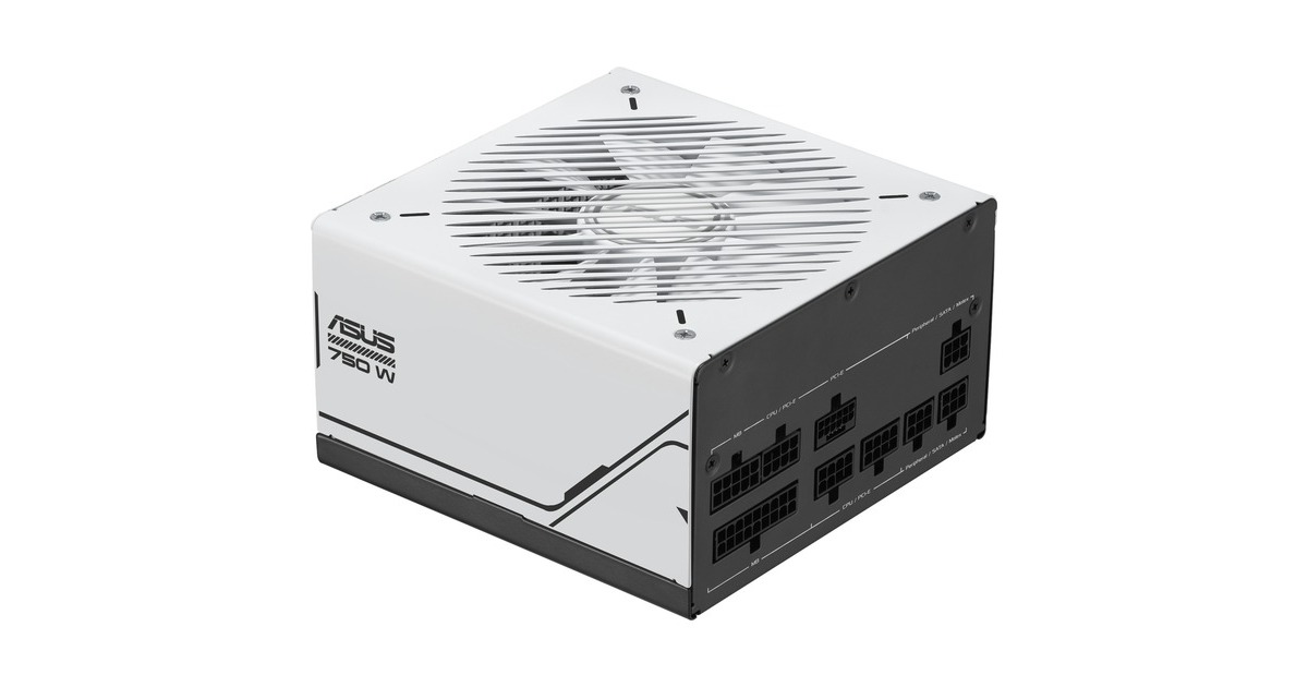 ASUS Prime Gold modulaire 750 watt voeding Wit, 1x 12V-2x6, 3x PCIe