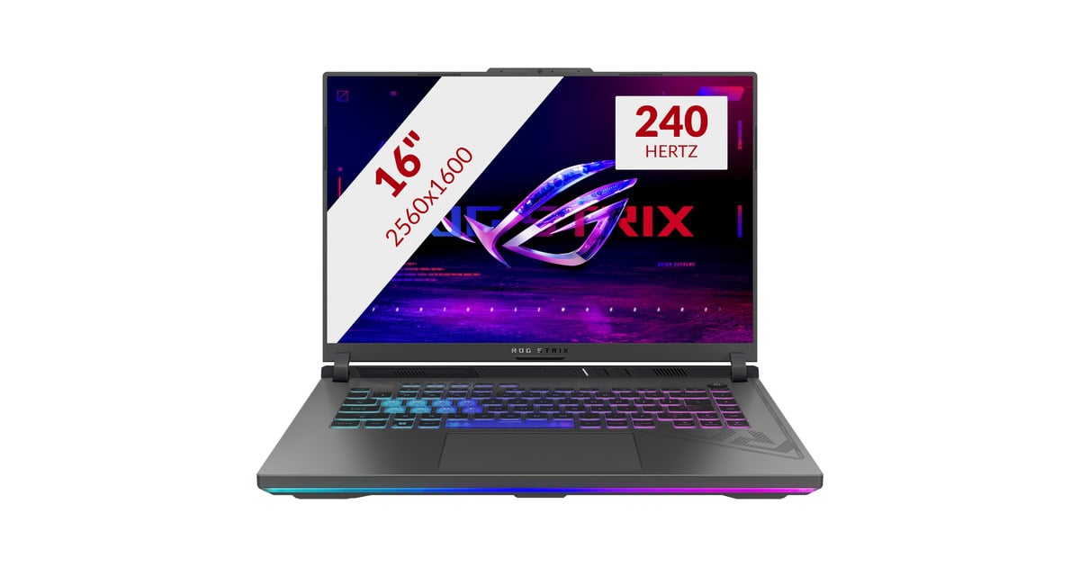 ASUS ROG Strix G16 G614PM-S5004W 16" gaming laptop Grijs | R9 8940HX ...