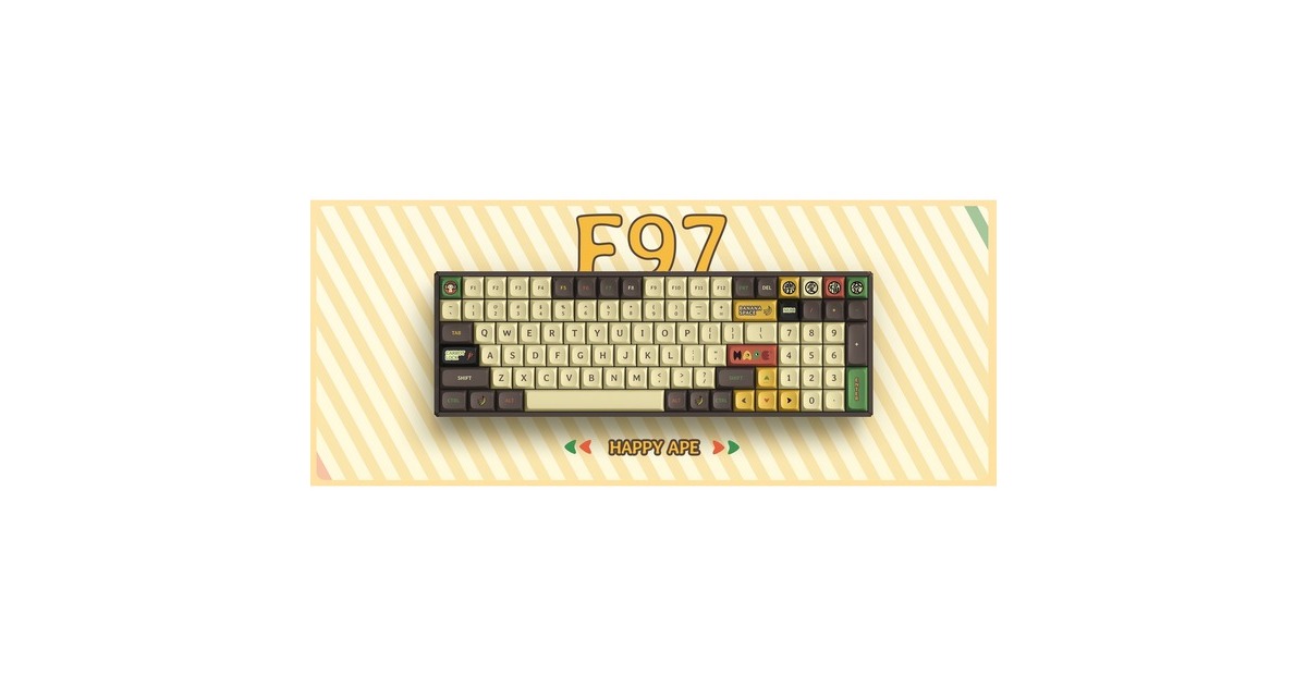 IQUNIX F97 Happy Ape Wireless Mechanical Keyboard, gaming toetsenbord ...