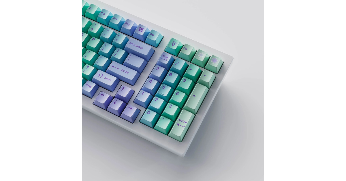 Keychron Cloud and Snow - Cherry Profile Dye-Sub PBT Full Keycap Set ...