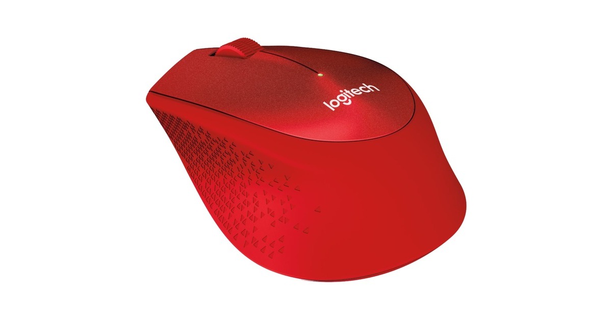 Logitech M330 SILENT PLUS muis Rood, 1000 dpi