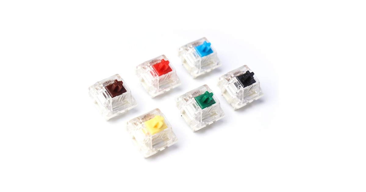 Keychron Gateron G Pro Black keyboard switches Zwart/transparant, 110 stuks