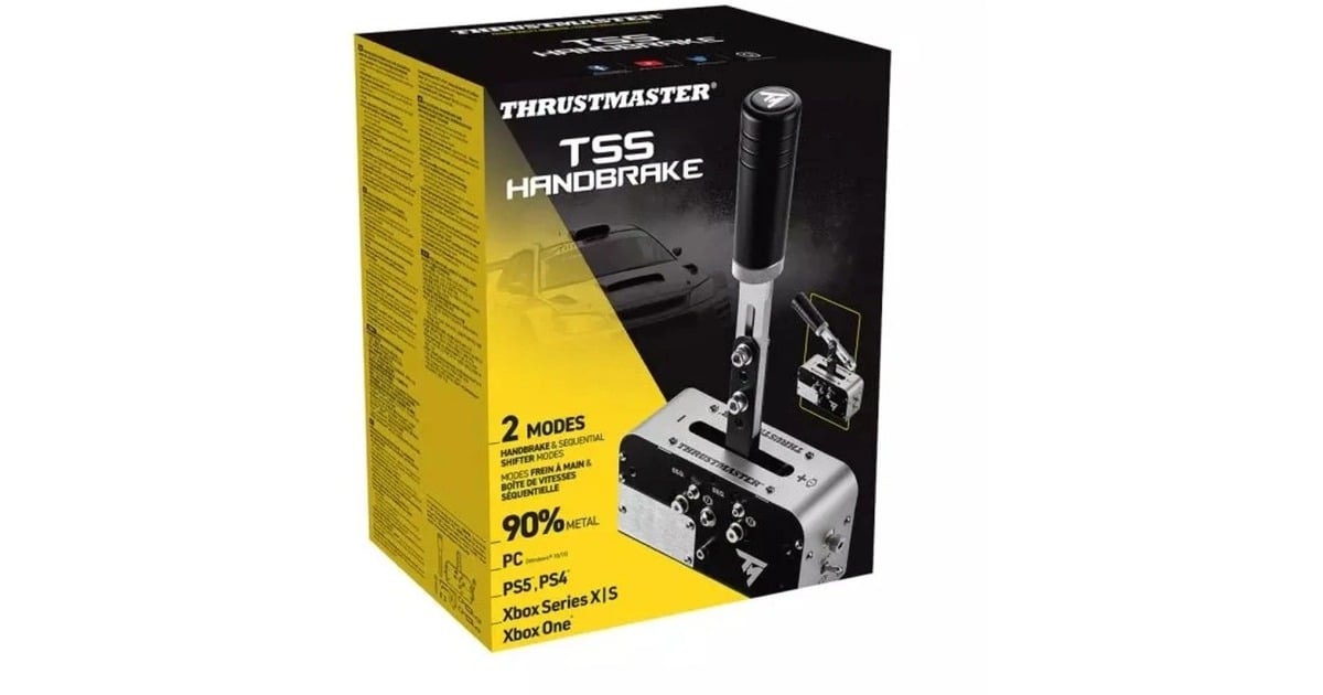 Thrustmaster TSS Handbrake gaming handrem Zilver/zwart, Xbox One, PS4 en PC