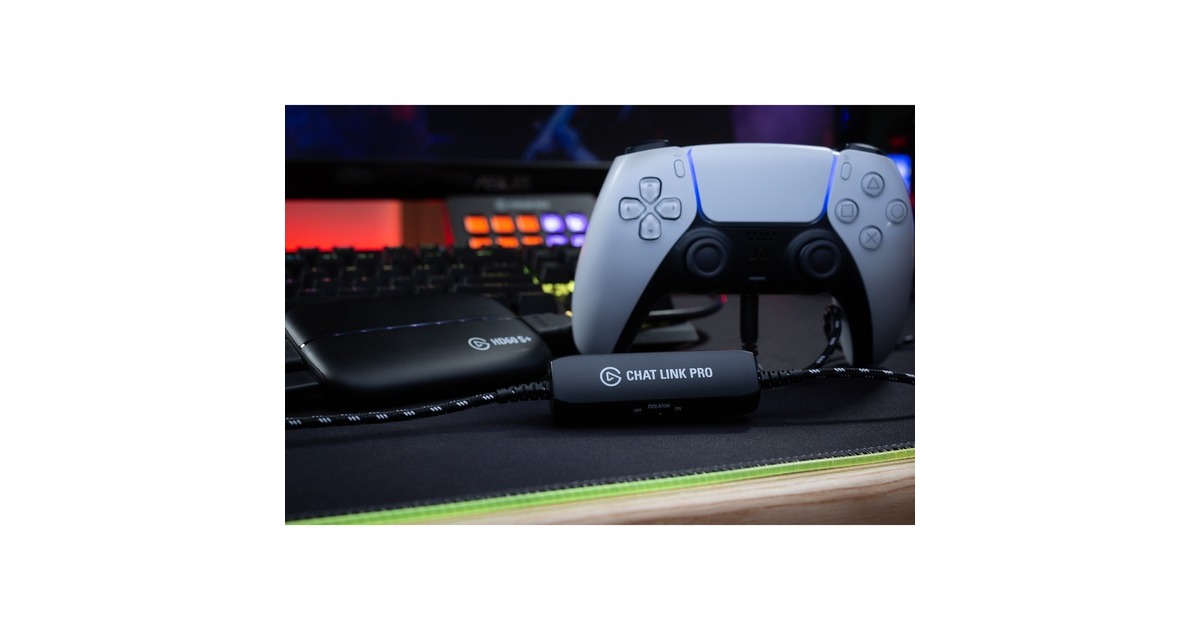elgato Chat Link Pro kabel Zwart, PS5, PS4, Nintendo Switch