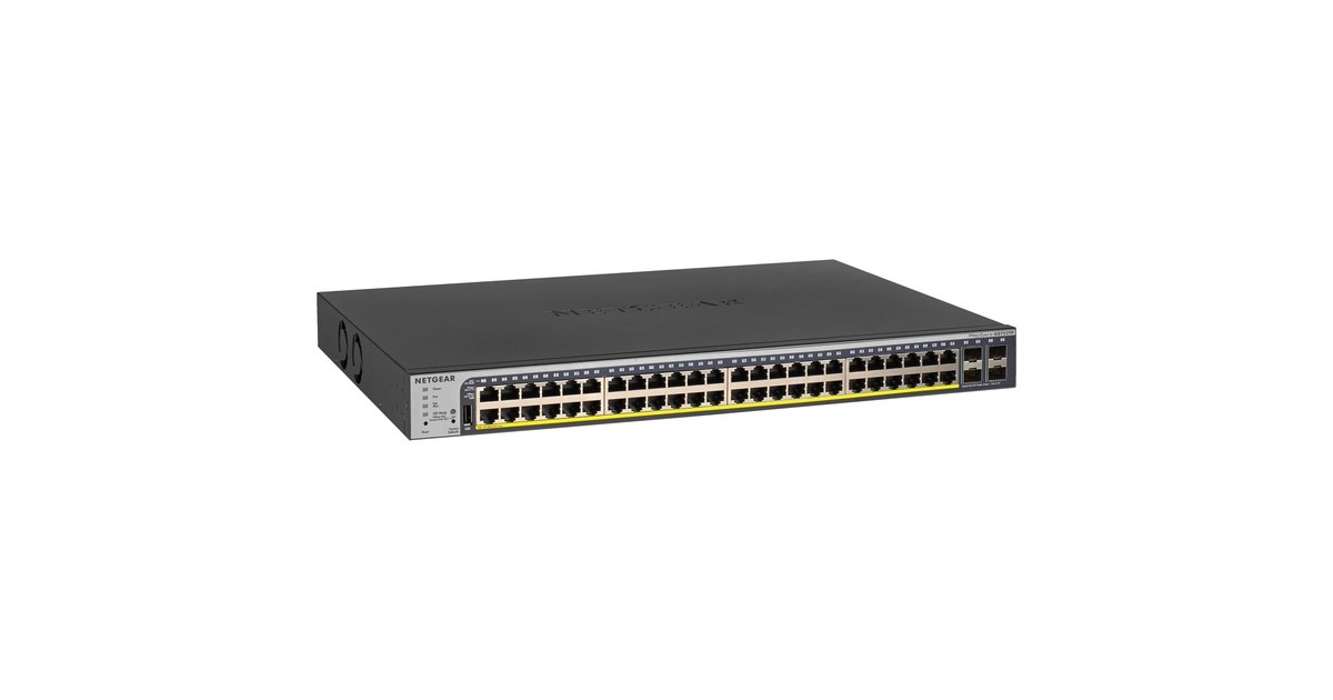 NETGEAR GS752TP v3 switch Zwart