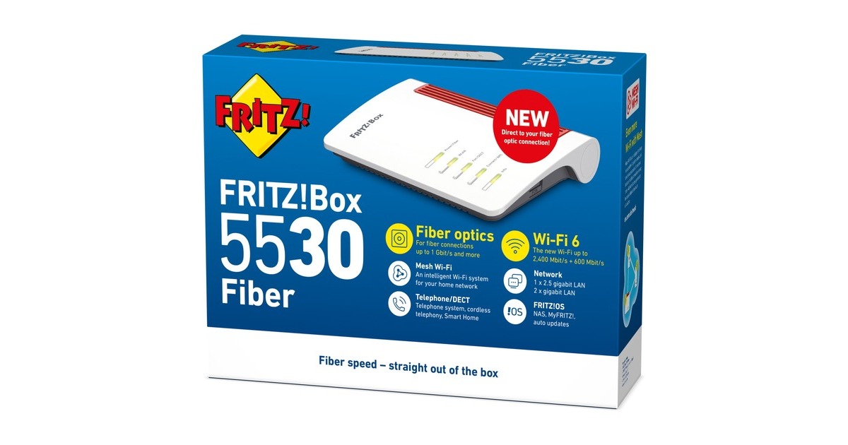 FRITZ! Box 5530 Fiber XGS-PON router Wit