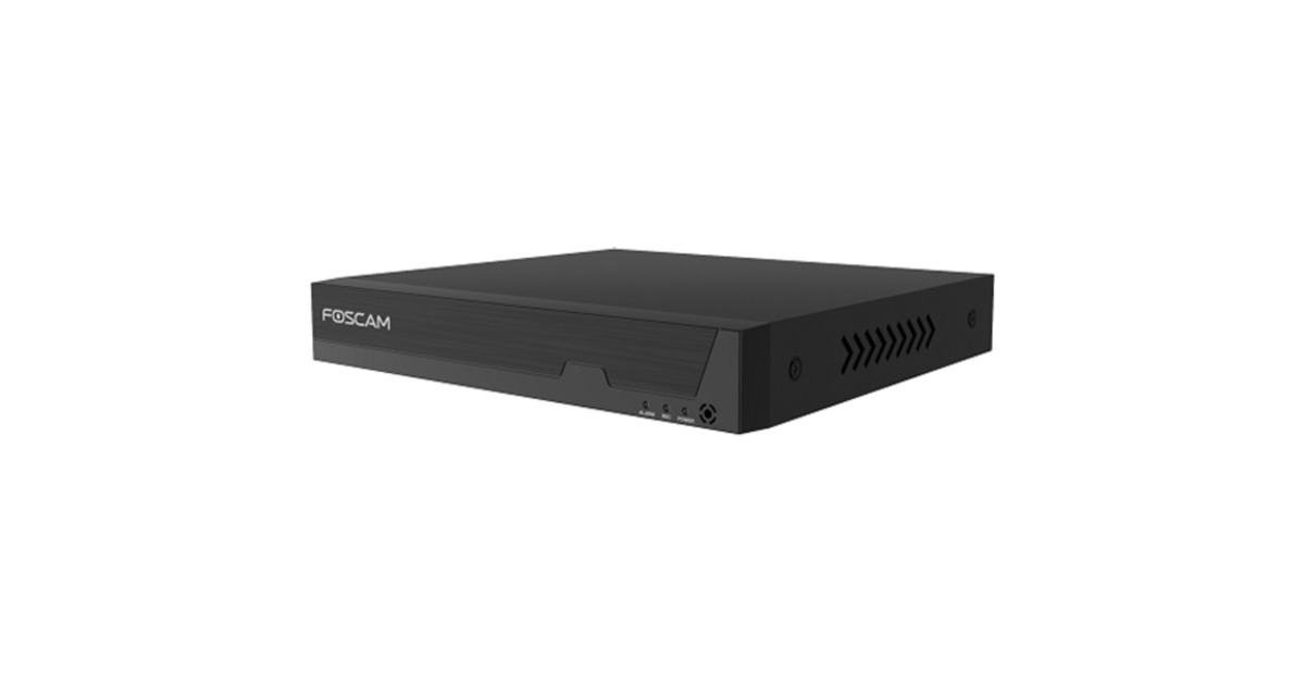 Foscam FN9108HE, 8-kanaals 5MP PoE Netwerk video recorder Zwart, PoE ...