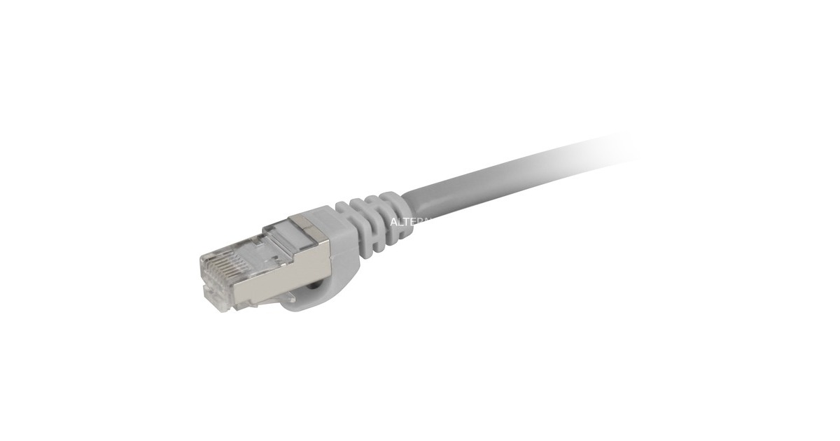 Sharkoon Patchkabel SFTP, RJ-45 met Cat.7a Grijs, 10 meter, Ruwe kabel