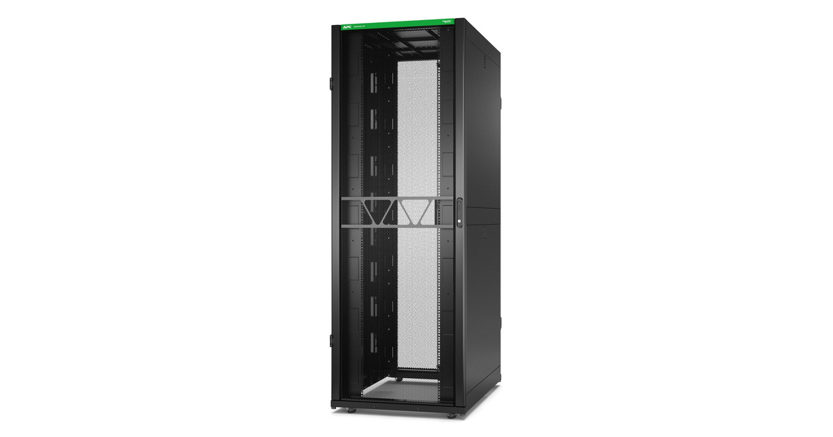 APC NetShelter SX Gen 2 AR3387B2, 48U server rack Zwart/groen, 80(b) x 225,8(h) x 120(d) cm, met ...
