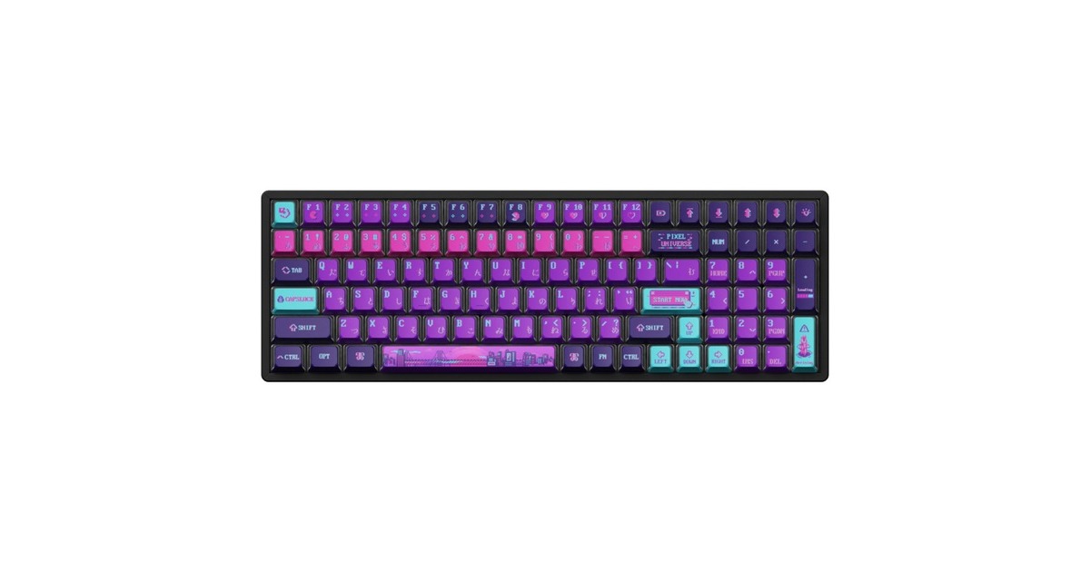 Keychron OEM Dye-Sub PBT Full Keycap-Set - Pixel Universe keycaps Lila ...