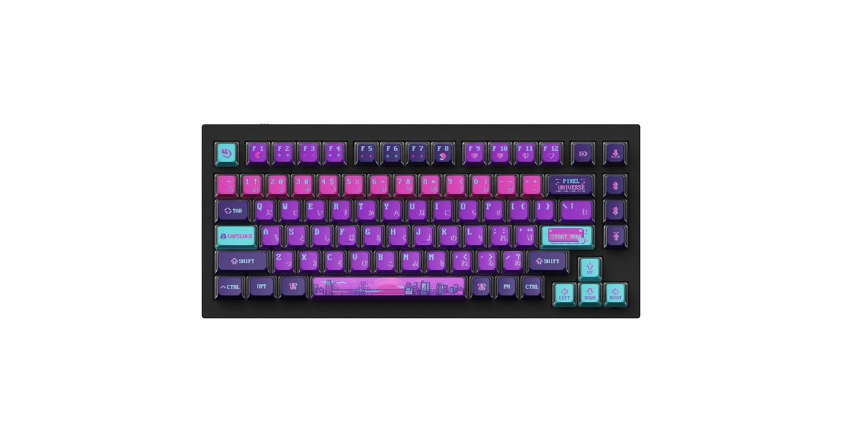 Keychron OEM Dye-Sub PBT Full Keycap-Set - Pixel Universe keycaps Lila ...