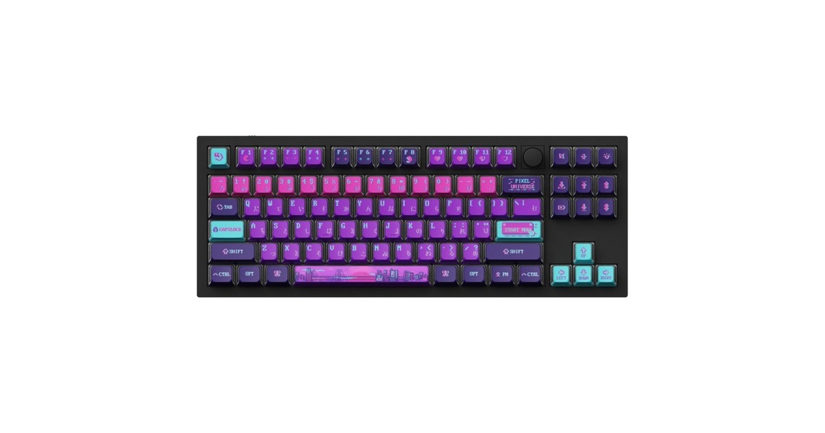Keychron OEM Dye-Sub PBT Full Keycap-Set - Pixel Universe keycaps Lila ...