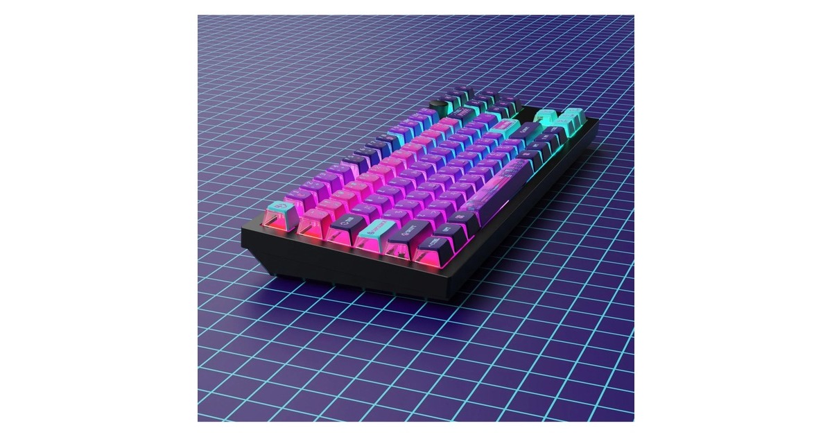 Keychron OEM Dye-Sub PBT Full Keycap-Set - Pixel Universe keycaps Lila ...