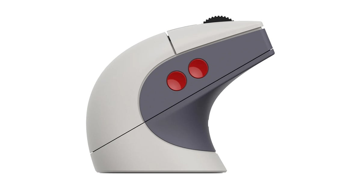 8BitDo Retro R8 Mouse - N Edition Grijs/rood, 50 - 26000 DPI, Bluetooth ...