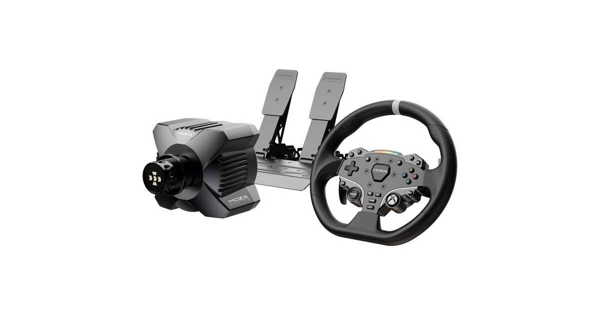 MOZA Racing R3 + ES + SR-P Lite bundel voor Xbox en pc Zwart, Basis ...
