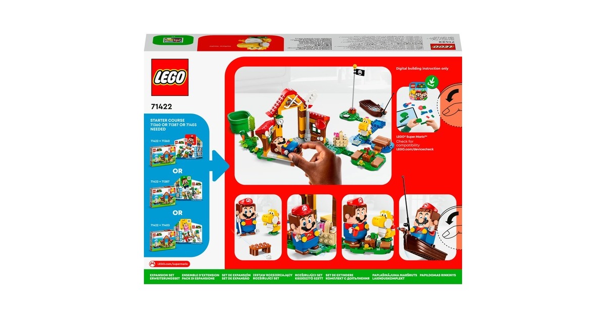 LEGO Super Mario - Uitbreidingsset: Picknick bij Mario's huis Constructiespeelgoed 71422