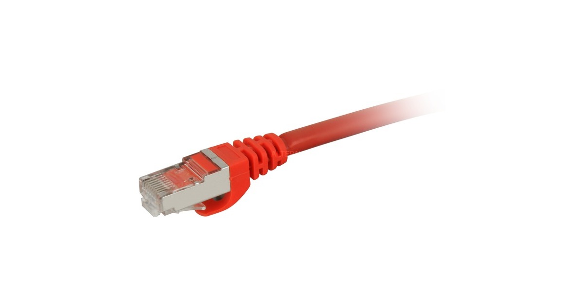 Sharkoon Patchkabel SFTP, RJ-45 met Cat.7a Rood, 2 meter, Ruwe kabel